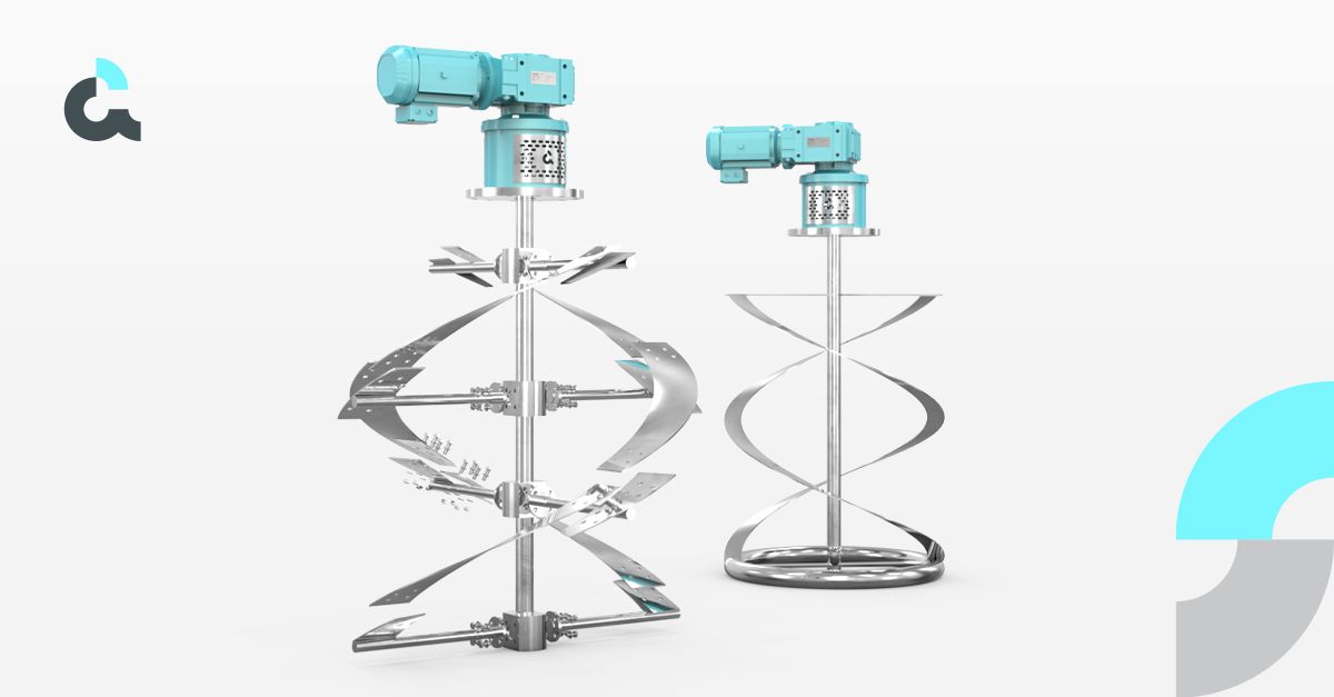 Agitator with spiral impeller - Helical NC(H)