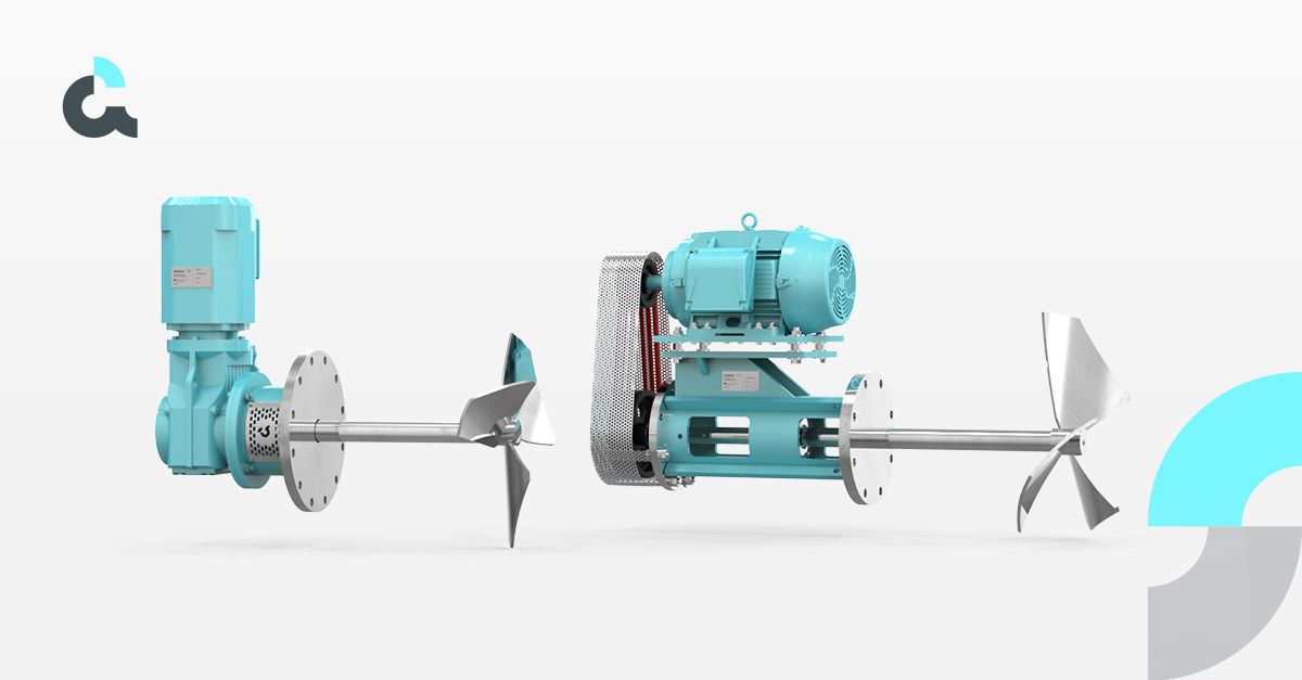 Bottom side-entry industrial mixers